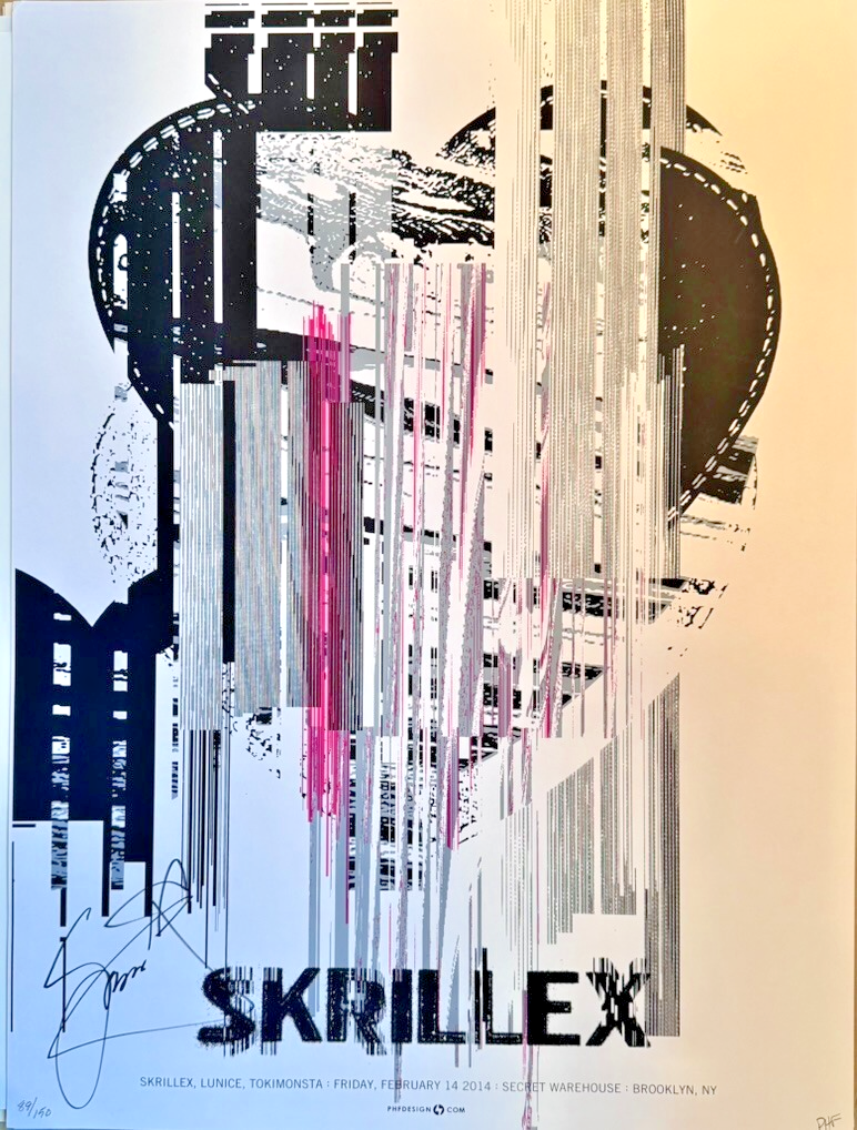 2014 Skrillex Poster – PHF – Signed by Skrillex – #89/150 – Brooklyn ...