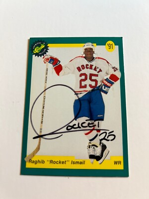Raghib Rocket Ismail Signed 1991 Classic Premier Edition Card # 8 | eBay