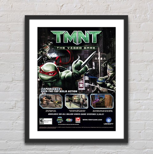 TMNT The Video Game Playstation 2 PS2 Glossy Promo Poster 18" x 24 ...