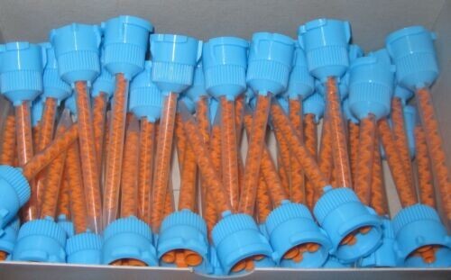 50 pcs Pack of BLUE ORANGE Mixing Tips for Crown & Bridge Impression ...