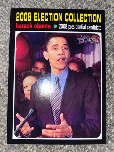 2009 Topps American Heritage 2008 Election Collection #129 Barack Obama ...
