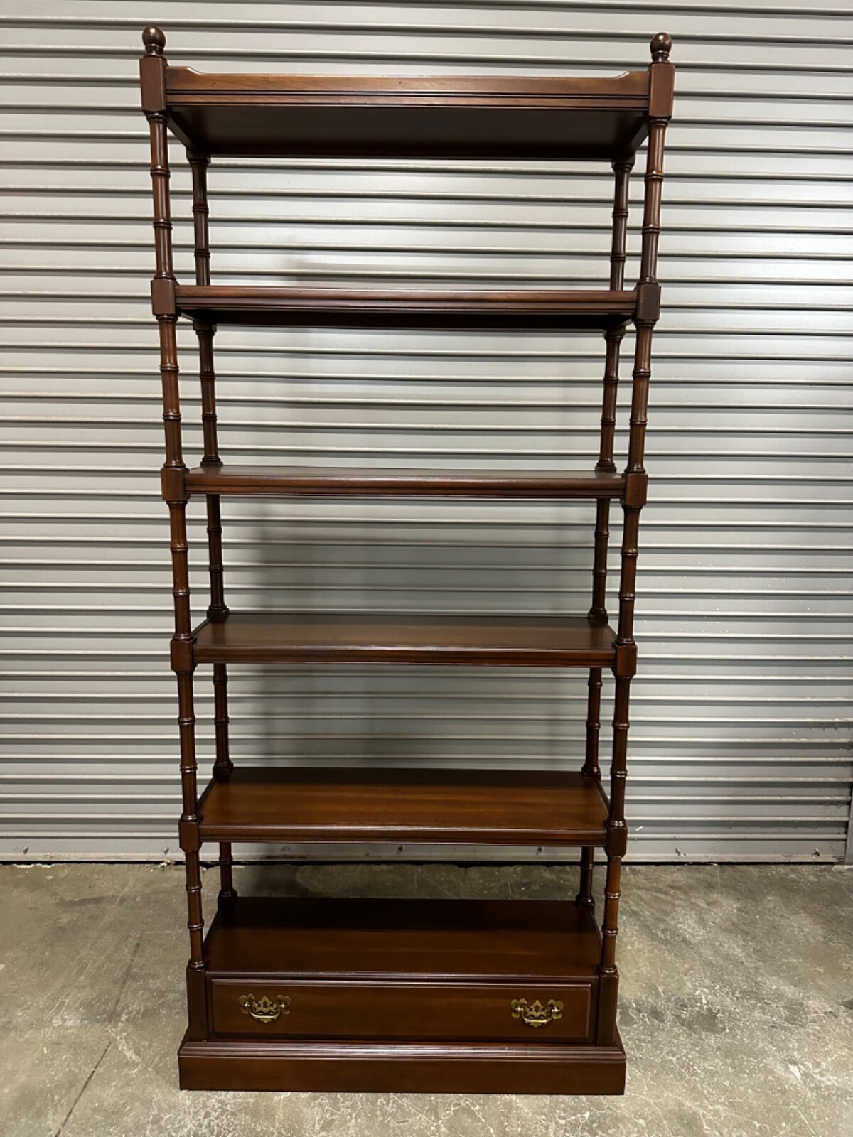 ethan allen georgian court cherry etagere bookcase | eBay