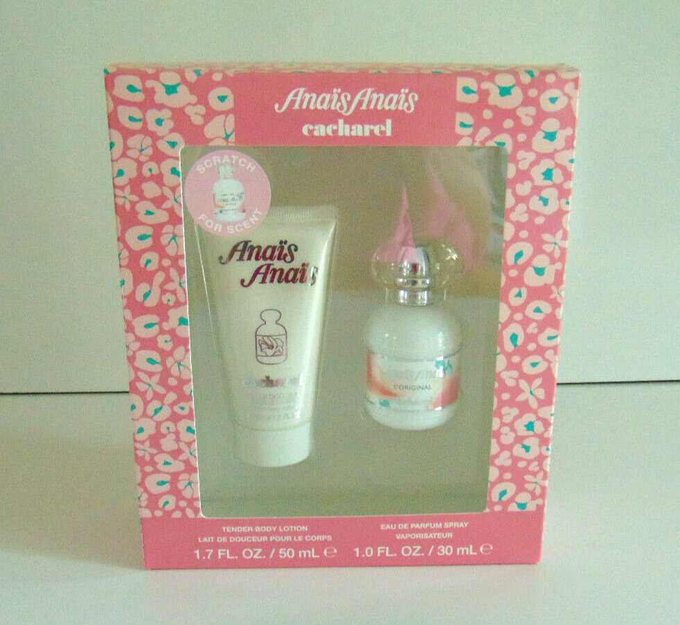 Women's Perfume Gift Set Anais Anais Cacharel 1.7 Body Lotion 1.0 ...