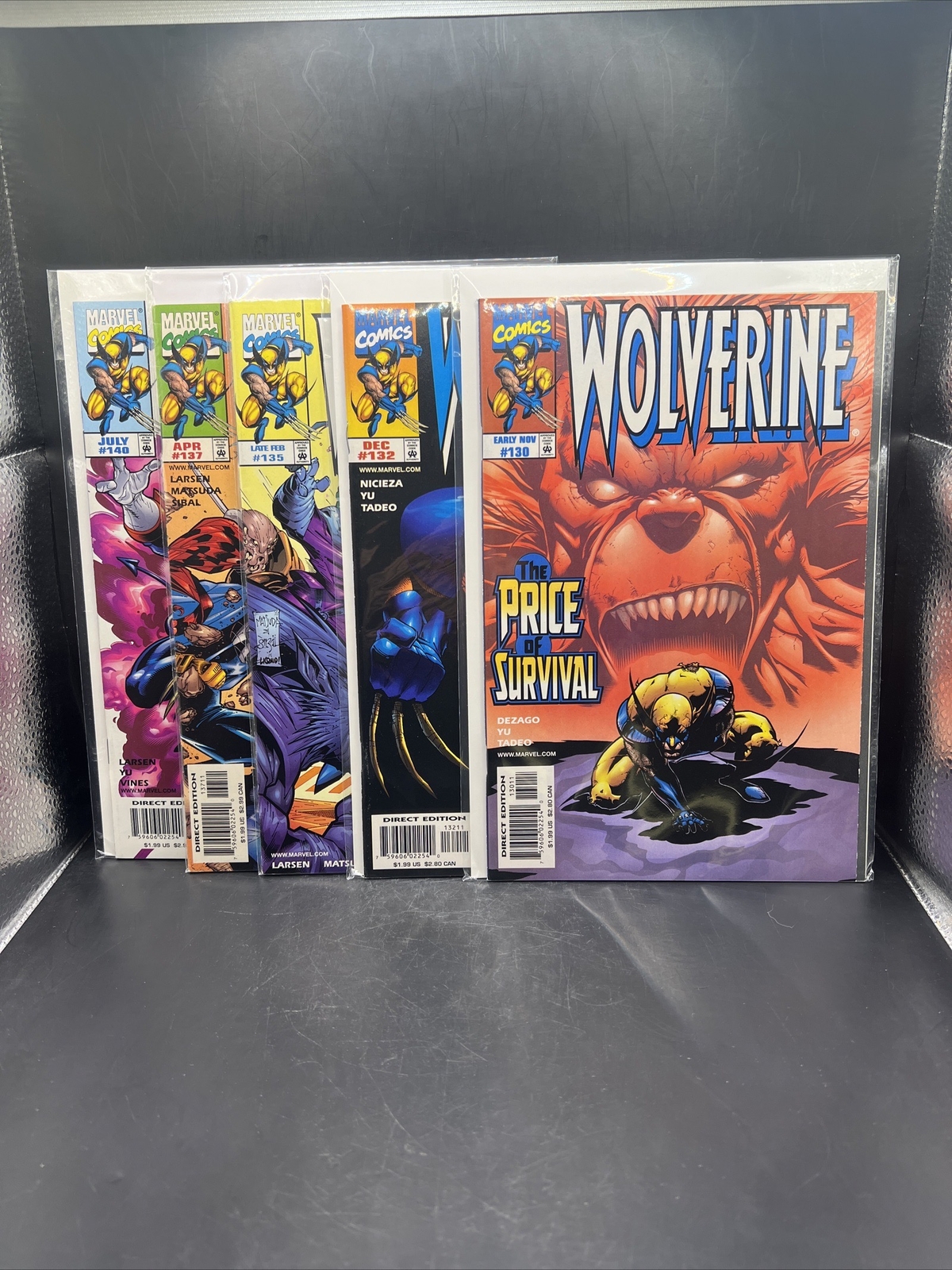 Marvel Wolverine 1st Series Issue #s 130 132 135 137 & 140 Lot Of 5(B48 ...