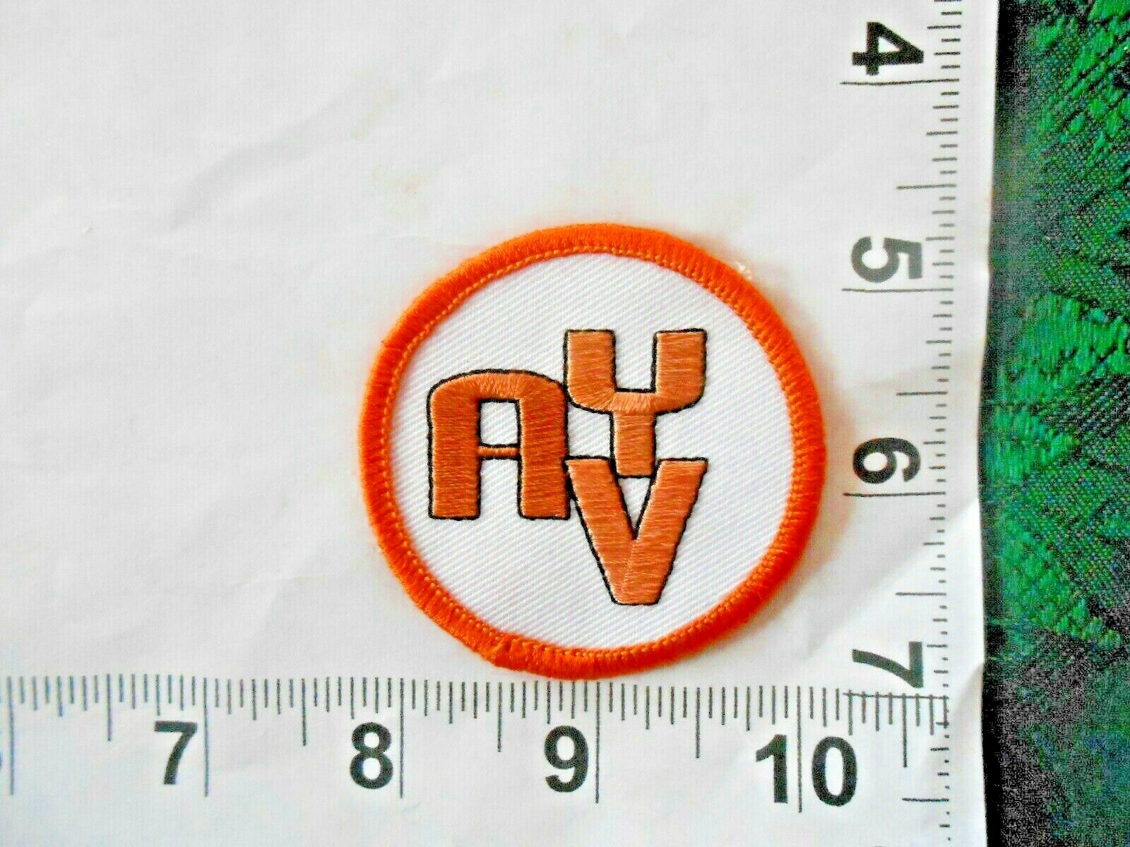 AYV logo patch Vintage iron on OR sew on EMBROIDERED PATCH FREE ...