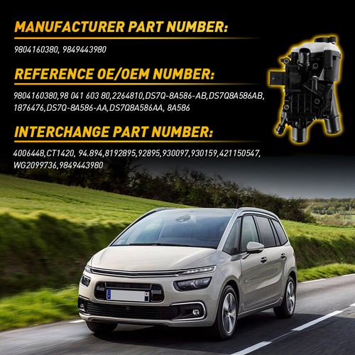 For Ford Kuga Mk2 2.0 TDCI Coolant Thermostat and Housing 9849443980 ...