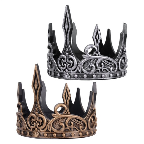 Halloween King Crown Medieval Crown, Cosplay Props for Prom Wedding ...