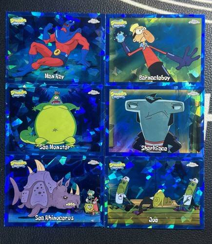 2025 Topps Chrome SpongeBob Sapphire Man Ray Sea Monster Lot 6 | eBay