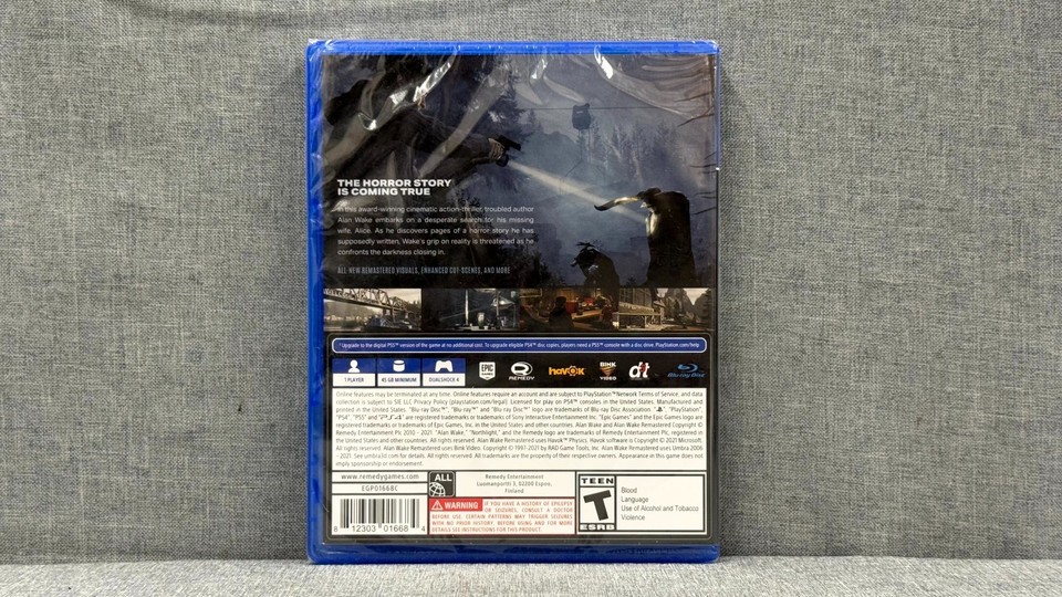 Alan Wake Remastered PS4 Brand New (PlayStation 4, 2021), Free Shipping ...