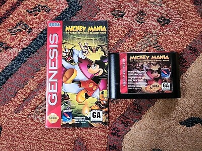 Mickey Mania: The Timeless Adventures of Mickey Mouse Sega Genesis with ...