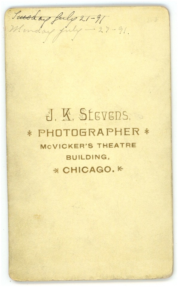 CIRCA 1891 Dated CDV Incredibly Beautiful Woman Ornate Dress Stevens ...