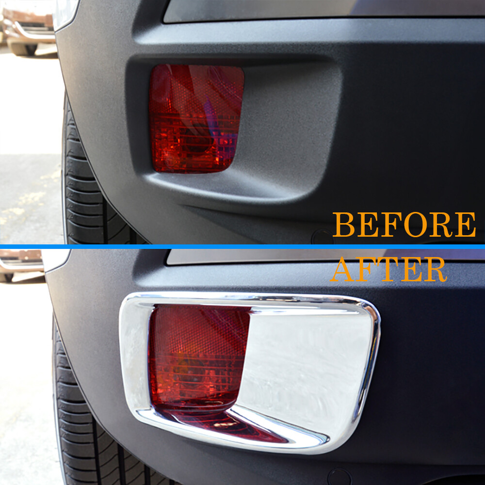 Chrome Rear Tail Fog light Lamp Cover Trim For Peugeot 3008 GT 2016 ...