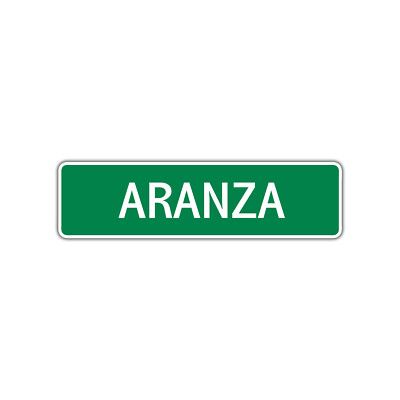 Aranza Girls Name Letter Printed Label Art Decor Novelty Aluminum Metal ...