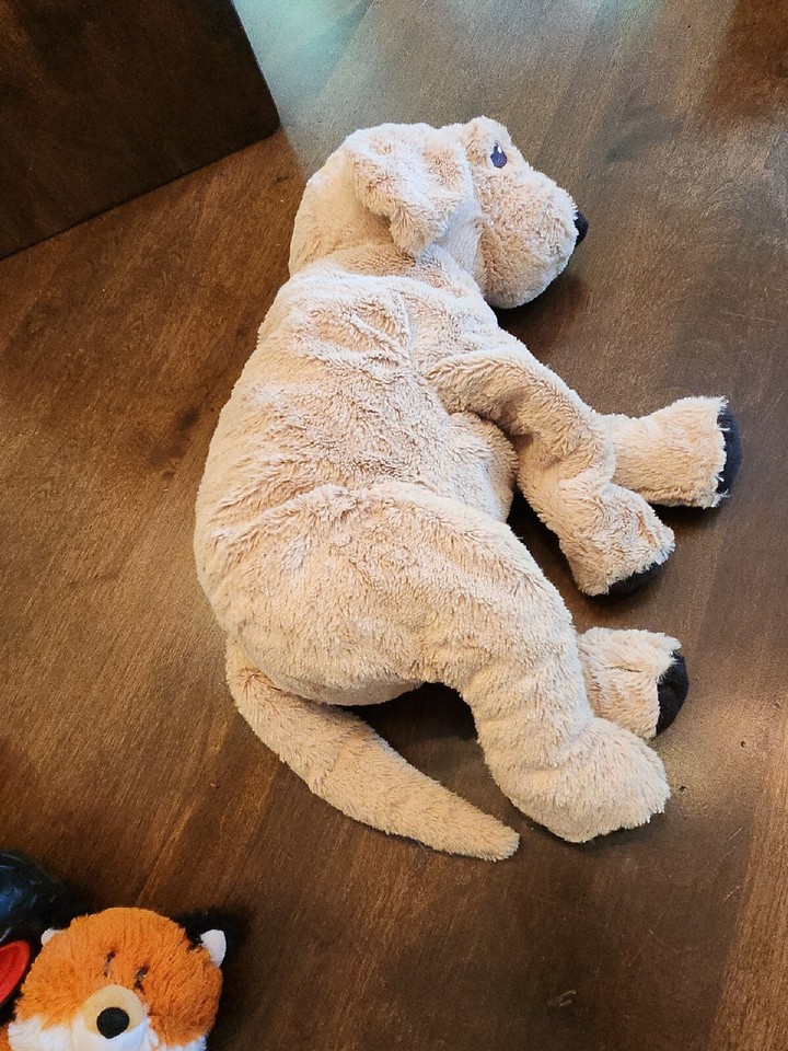 IKEA Gosig Golden Retriever Dog 15" Plush Puppy Lovey Floppy Yellow Lab ...