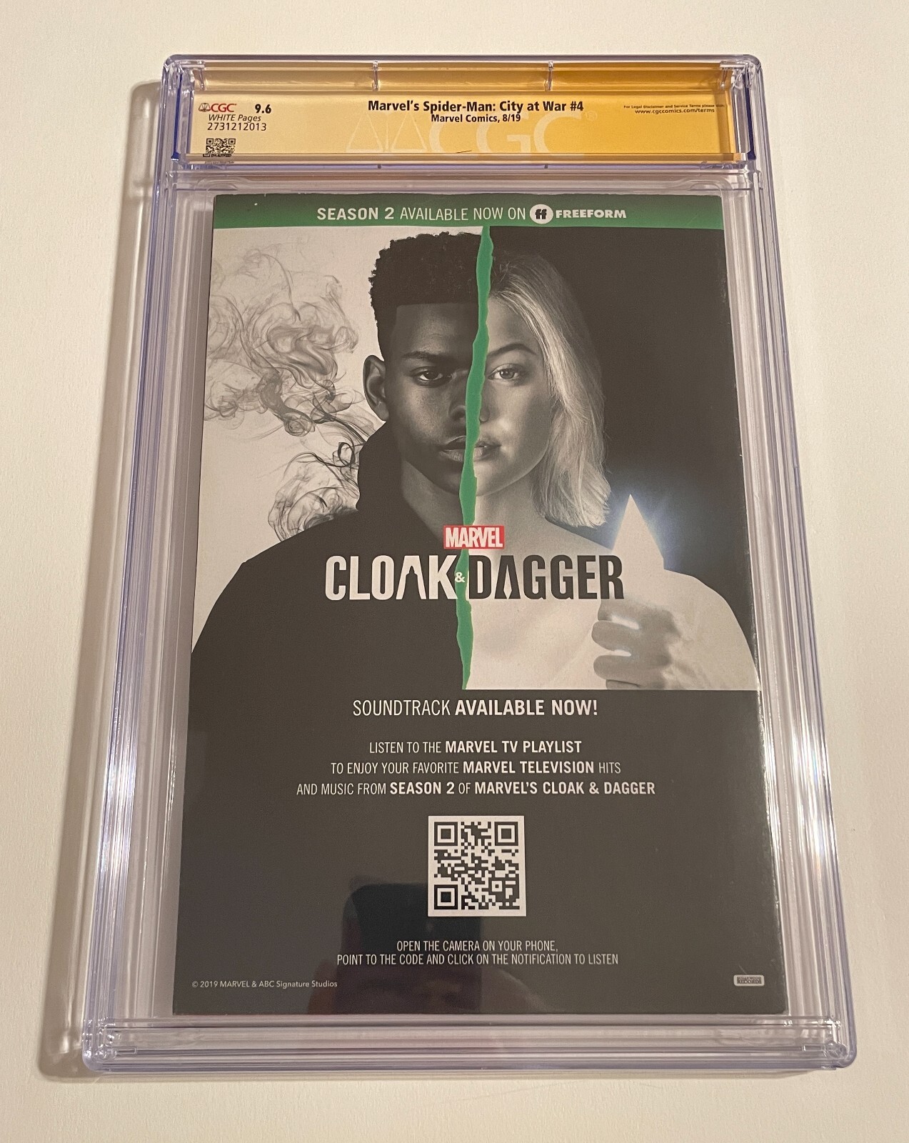 Yuri Lowenthal CGC SS 9.6 Signed Spiderman: City at War #4 NM+ ...