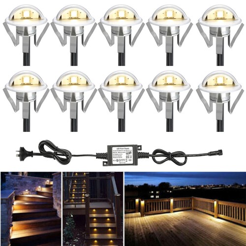 10PCS 35mm Warm White LED Decking Lights Plinth Kickboard Recessed ...