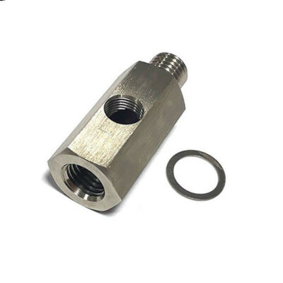 Oil Pressure Sensor Tee Adapter M12 x 1.5 to 1/8NPT Turbo Supply Feed ...