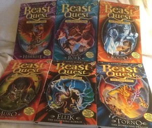 6 Beast Quest PBs Adam Blade: Hawkite, Rokk, Koldo, Muro, Ellik, Torno ...