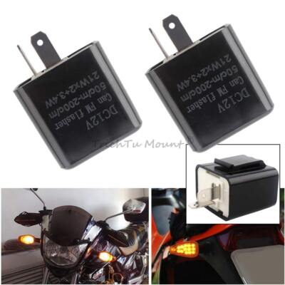 2Pcs 12V Automatic Electronic LED Flasher Relay for Turn Signal Light ...