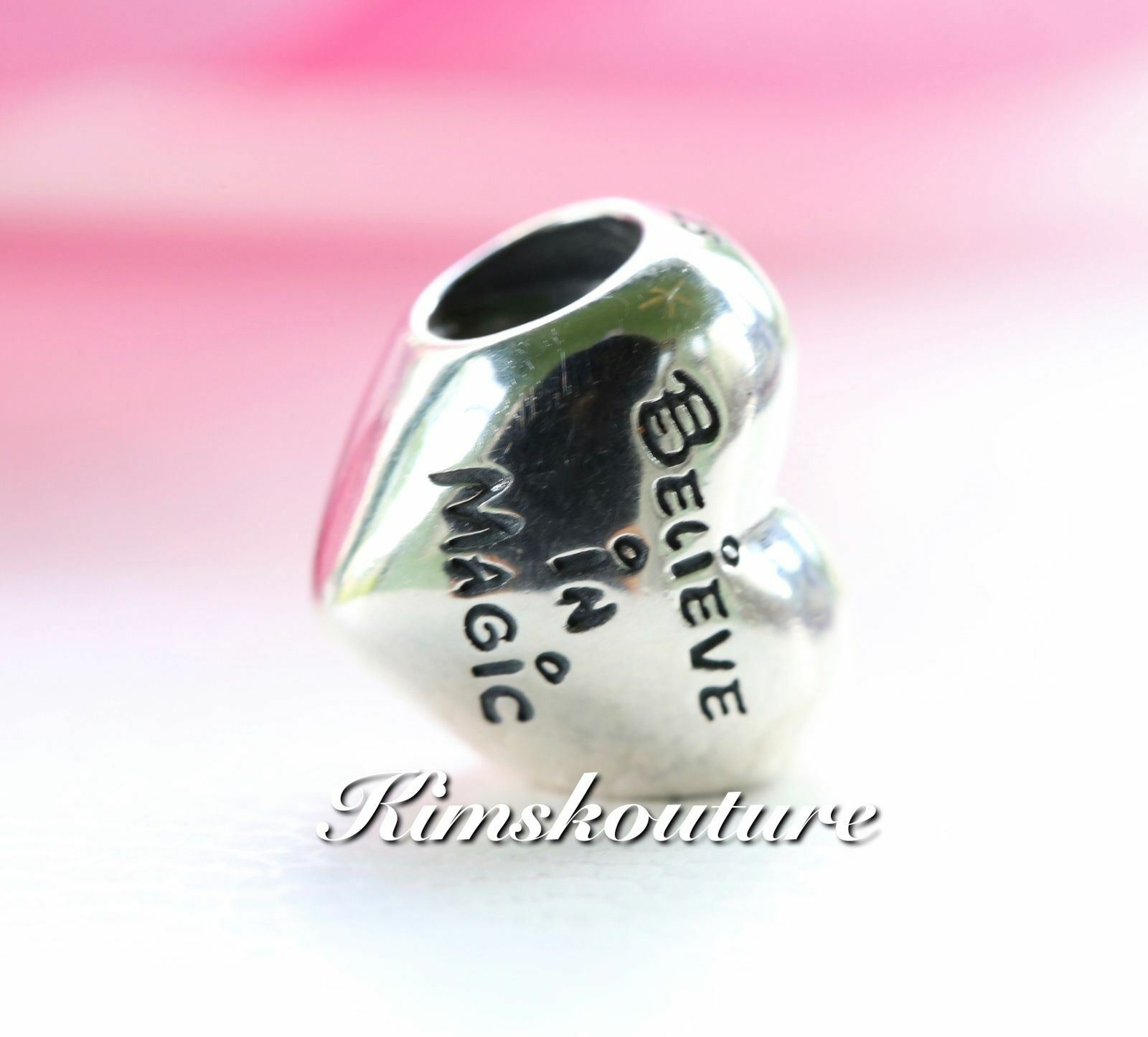 Authentic PANDORA Disney Minnie and Mickey Kiss Charm 791443ENMX | eBay