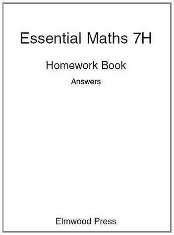 Essential Maths 7H Homework Book Answers | eBay