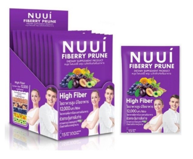 6x Nuui Fiberry Prune Weight Control High Fiber Detoxify Brighten Skin ...
