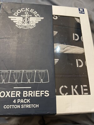 Dockers est.1986 4 pack men boxer briefs cotton stretch size M | eBay