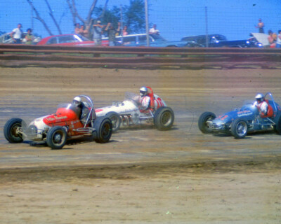 GORDON JOHNCOCK, MICKEY SHAW & MICKEY RUPP 1964 CARS ON TRACK 8X10 ...