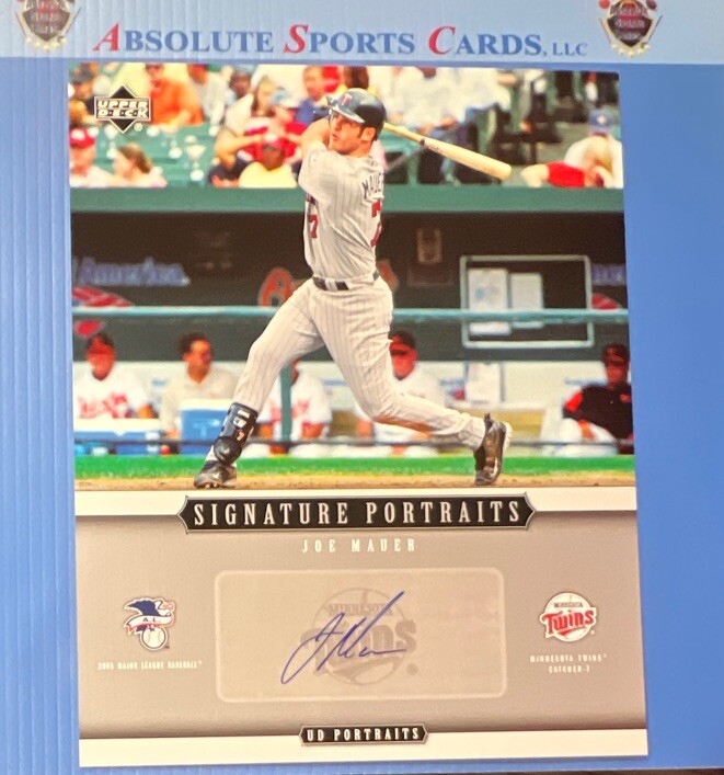Joe Mauer Autographed Memorabilia | Signed Photo, Jersey, Collectibles ...