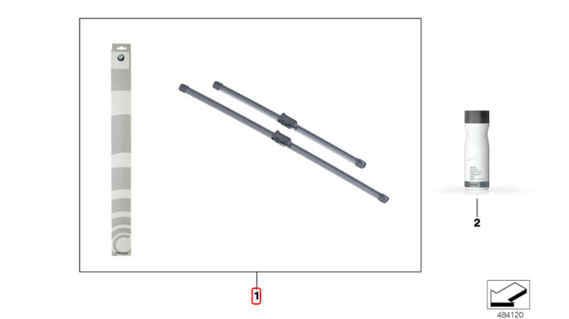 Genuine BMW X3 Wiper Blades Scheibenwischer-set Front G01 LHD ...