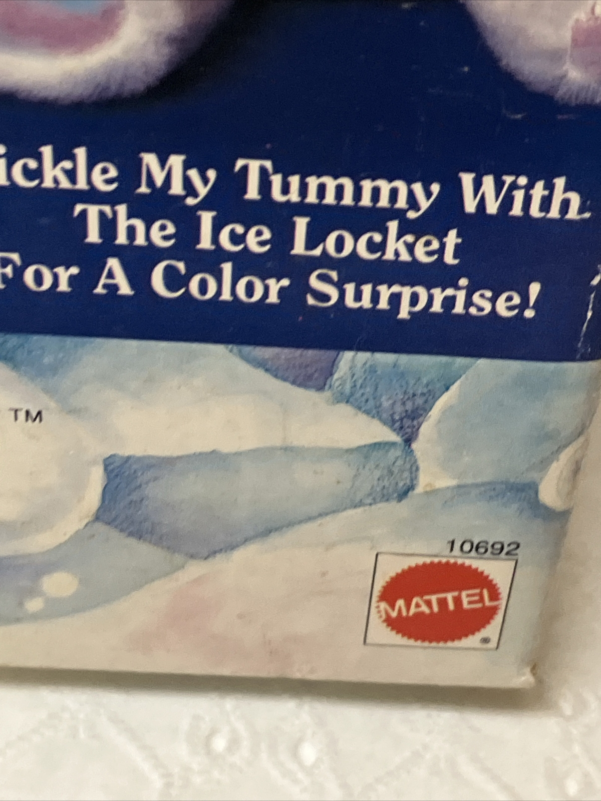 VTG Ice Tickle Bear Pink Tummy MATTEL Rare AS IS PLUSH BEAR MAKE A WISH ...