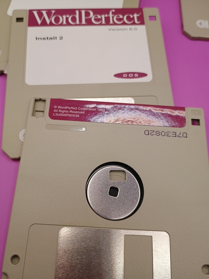 WordPerfect v. 6.0 Software for DOS, on Seven 3.5" Floppy Disks | eBay