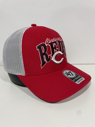 Cincinnati Reds ‘47 Brand Hat Cap Red Keystone Trucker Snapback ...