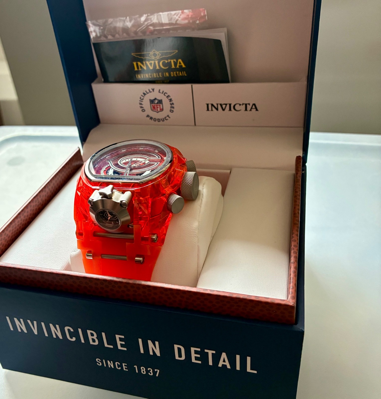 NEW Invicta NFL Chicago Bears Men’s 52mm Magnum Dual Time Watch | eBay