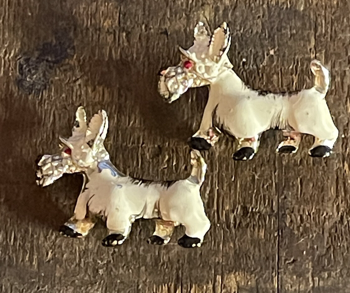 Vintage Enamel Scottie Dog Pins(2) | eBay