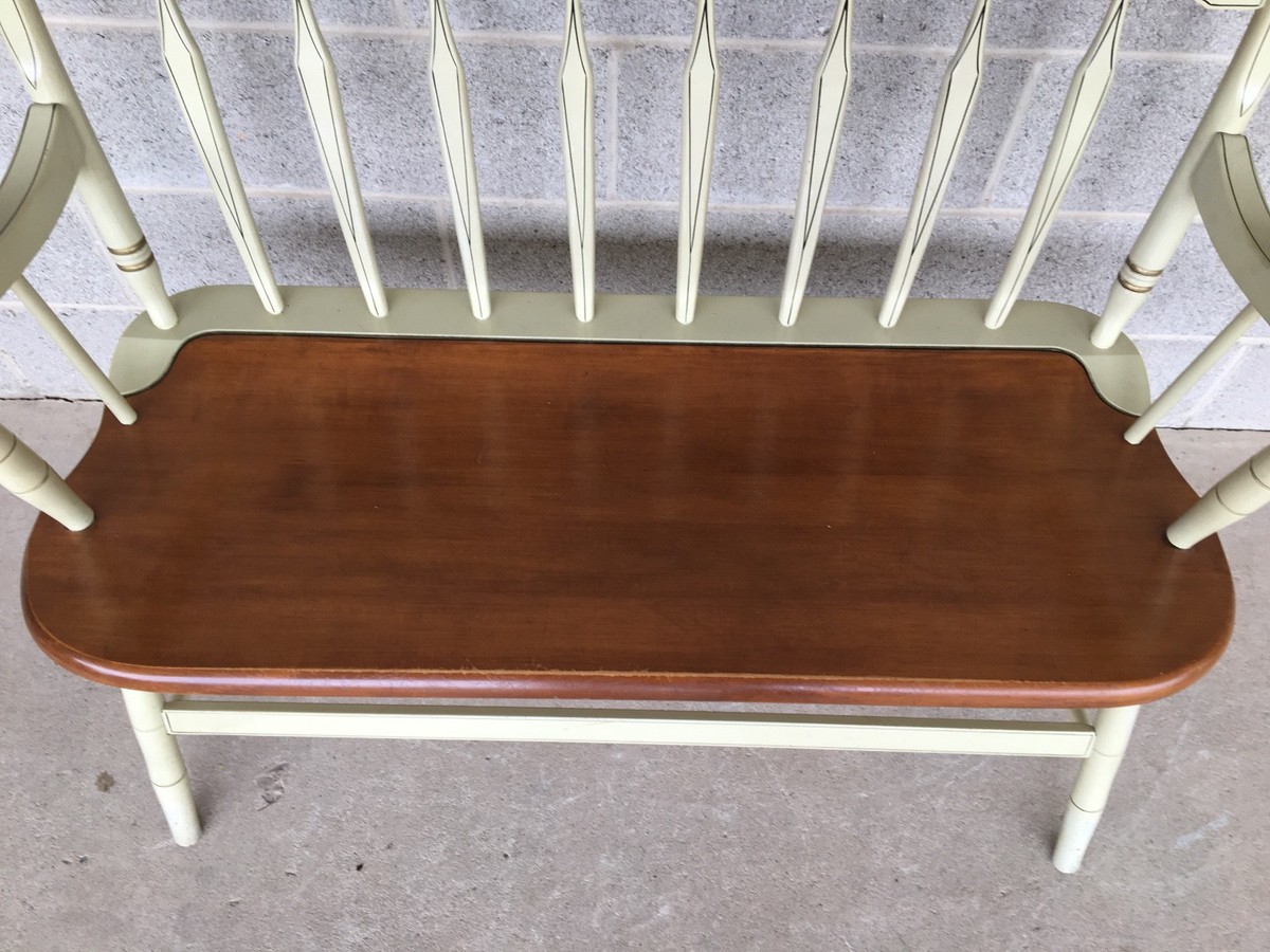 Ethan Allen Wooden Bench Back