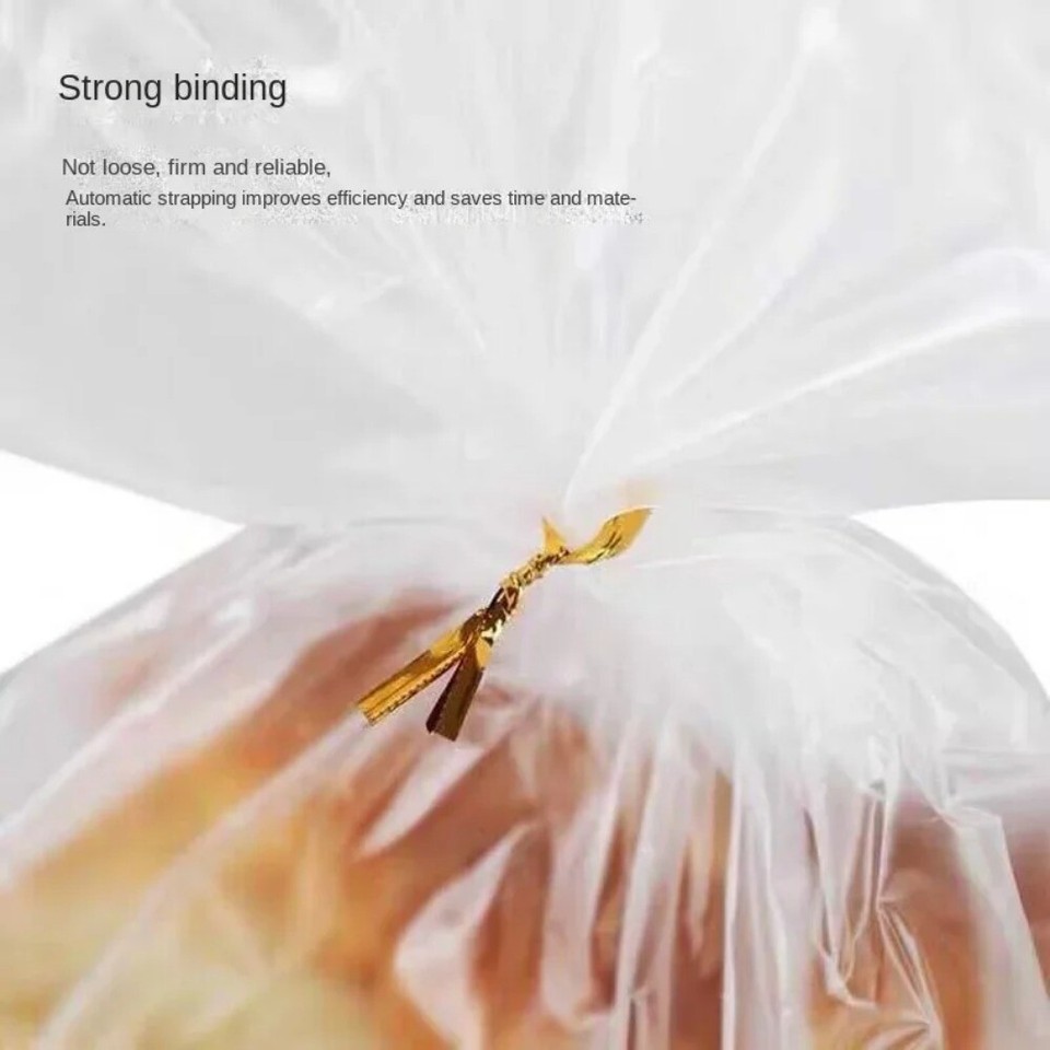 220V/110V Automatic Bread Bag Twisting Machine Golden Candy Tying ...