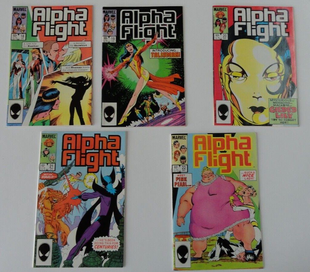 Alpha Flight Comics #1-50 (not continuous lot of 35) Marvel Comics VG ...