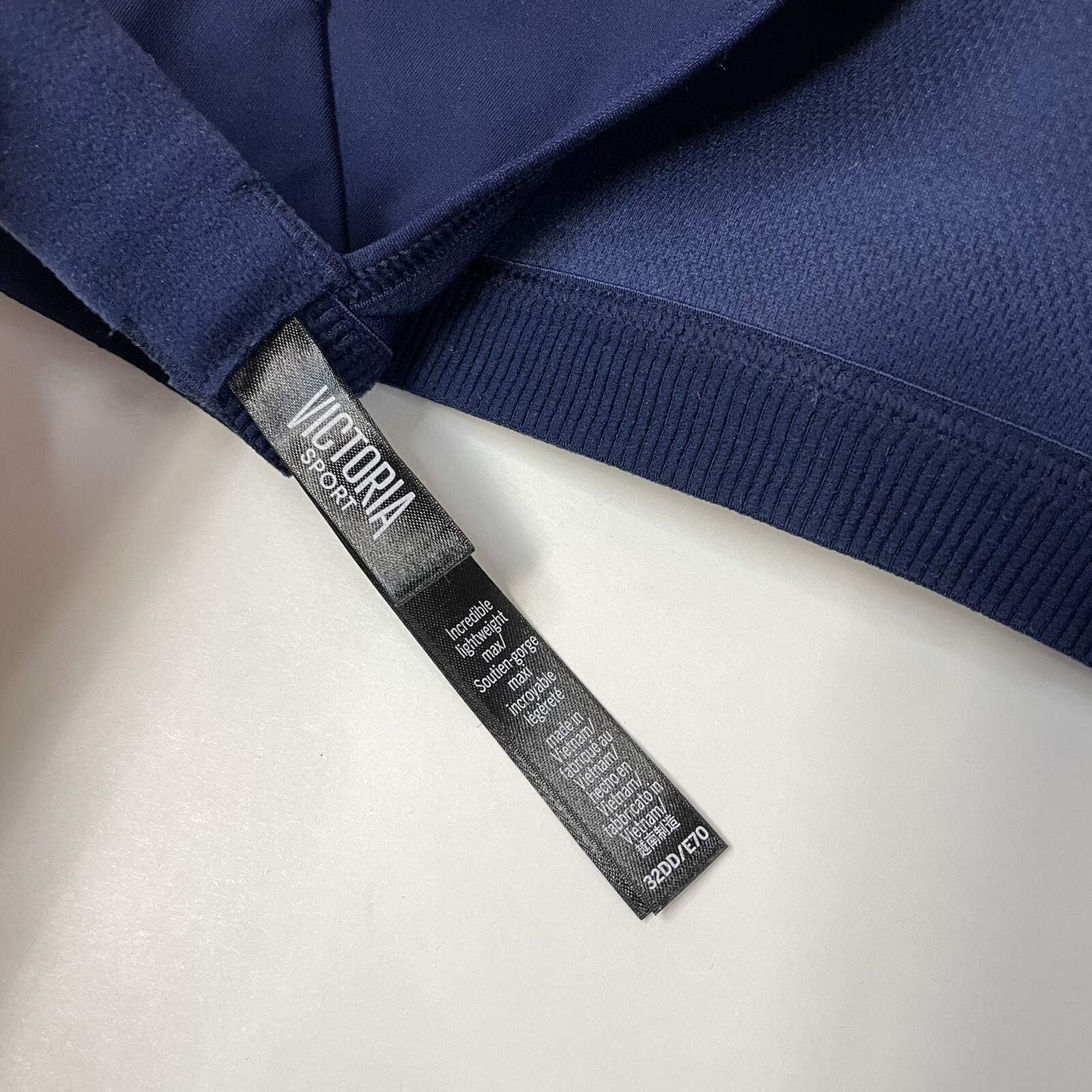 Victorias Secret 32DD Incredible Lightweight Max Sports Bra Solid Blue ...