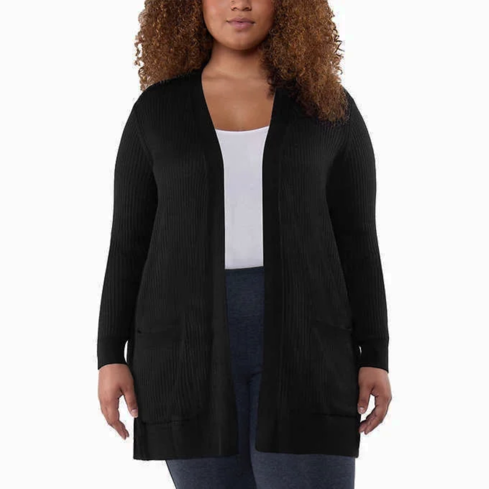 NWT Matty M Women's Soft Ribbed Knit Midweight Open Front Cardigan Size ...