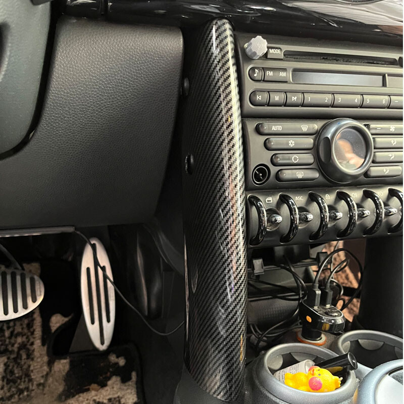 Carbon Look Console Side Pillar Panel Cover Trim for Mini Cooper R50 ...