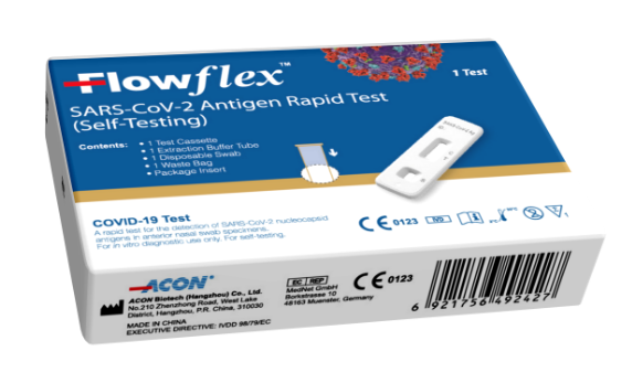 Flowflex Antigen Rapid Lateral Flow Self-Testing Kit for sale online | eBay