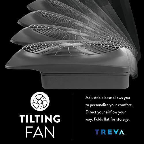 O2COOL Treva 10-Inch Portable Desktop Air Circulation Battery Fan-2 ...