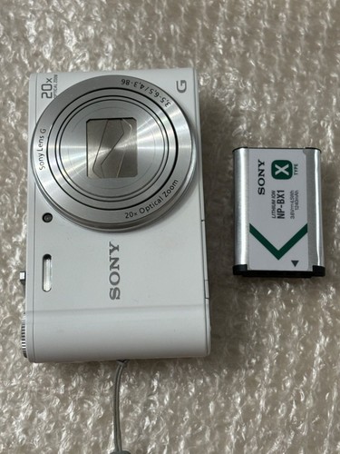 Sony Cyber-Shot DSC-WX300 Digital Camera 18.2MP 20x Zoom White [Near ...