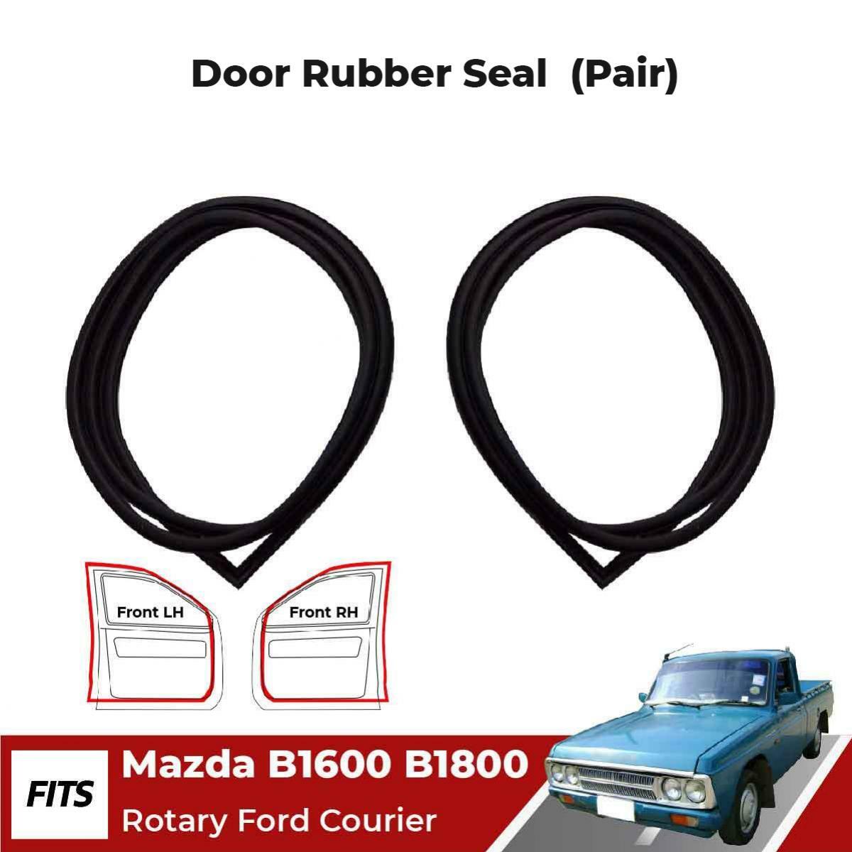 Pair Rubber Door Seal Weatherstrip Fit Mazda B1600 Ford Courier Truck ...