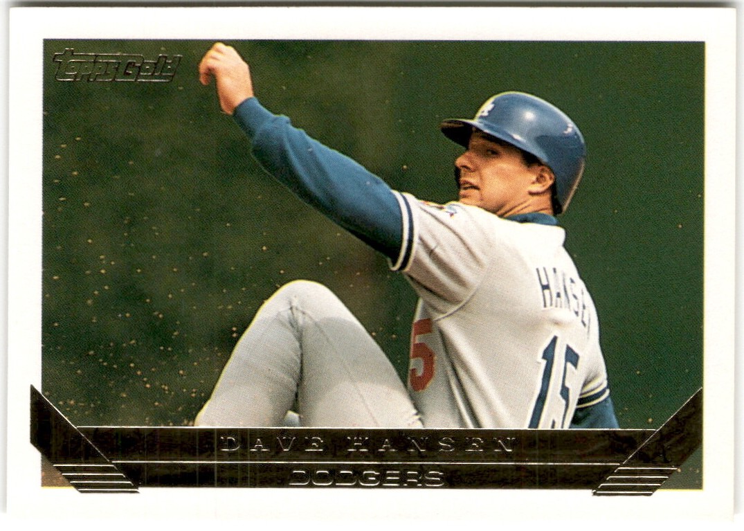 1993 Topps #469 Dave Hansen Gold Los Angeles Dodgers | eBay