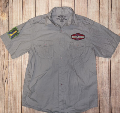 Boys Large Arizona Machine Shop Button Down Shirt NWOT | eBay