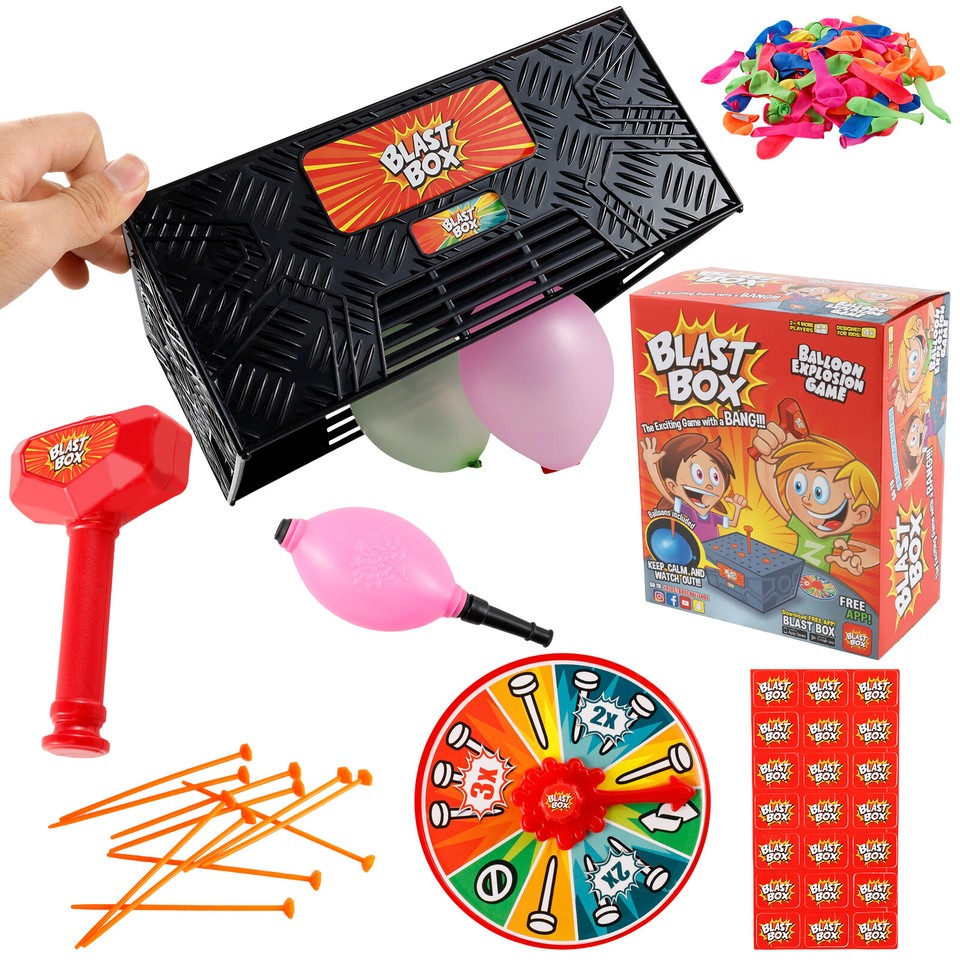 156Pcs Whack a Balloon Game Set Interactive Pop The Balloon Game Funny ...