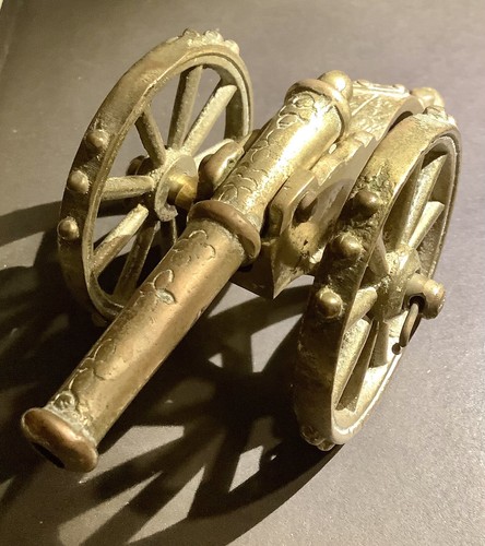 Vintage Solid Brass Canon Figurine 18cm Long 7cm Tall | eBay Australia