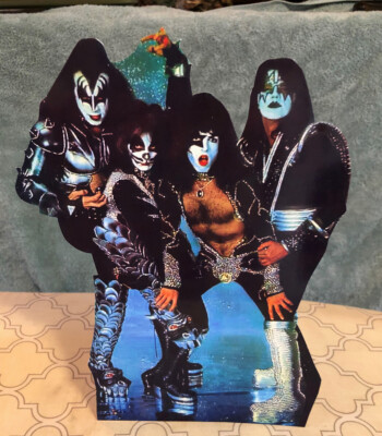 Kiss Rock and Roll Band Tabletop Display Standee 10" Tall | eBay